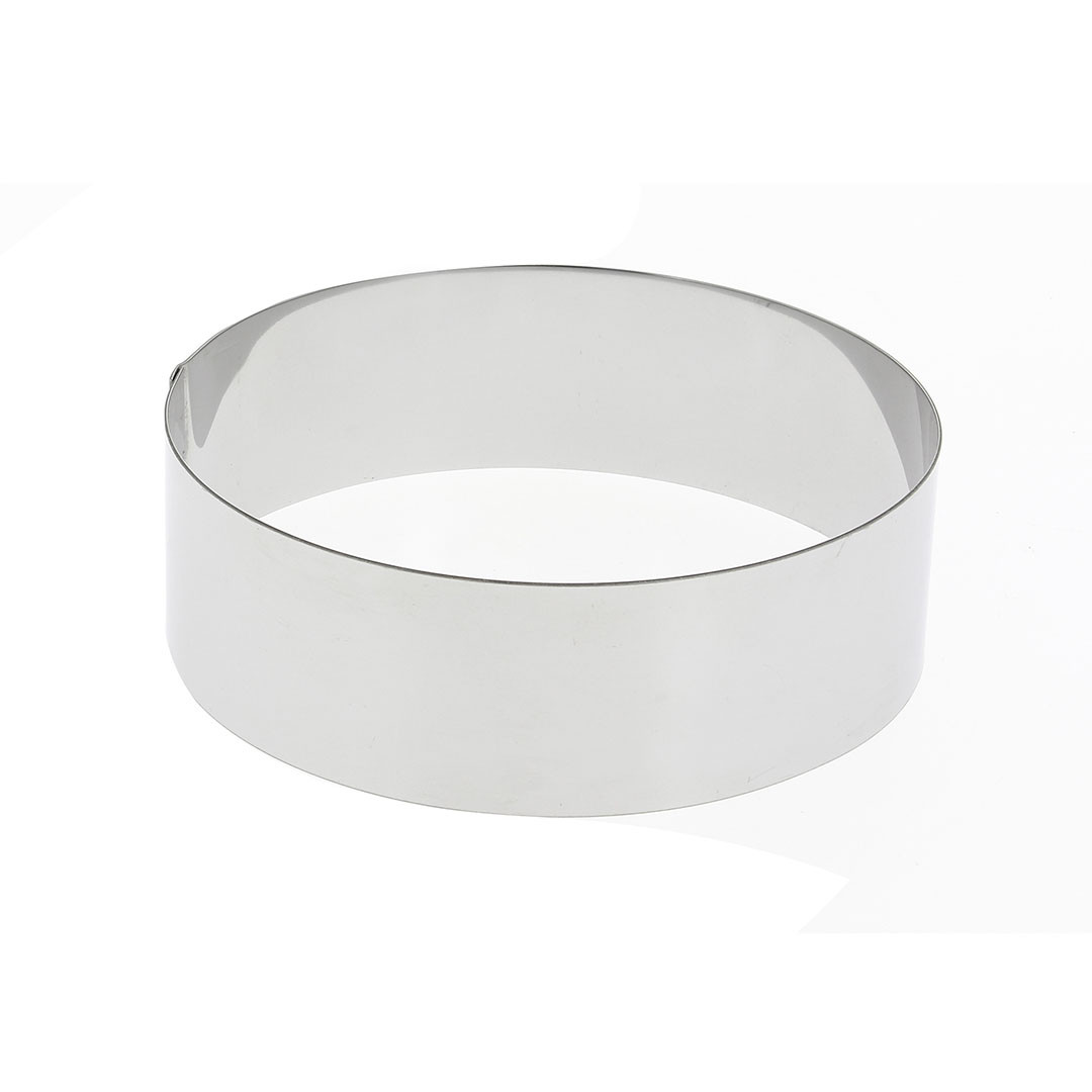 Cercle à entremets rond inox Ht 4,5, acier inox, Cercles, ø 14cm - De Buyer