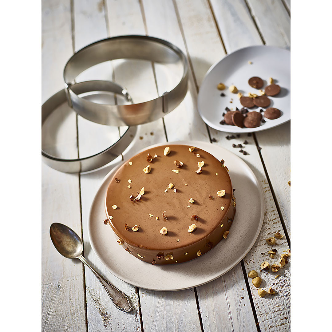 Cercle gradué extensible inox, ø 18 à 36 cm, acier inox, Cercles ...