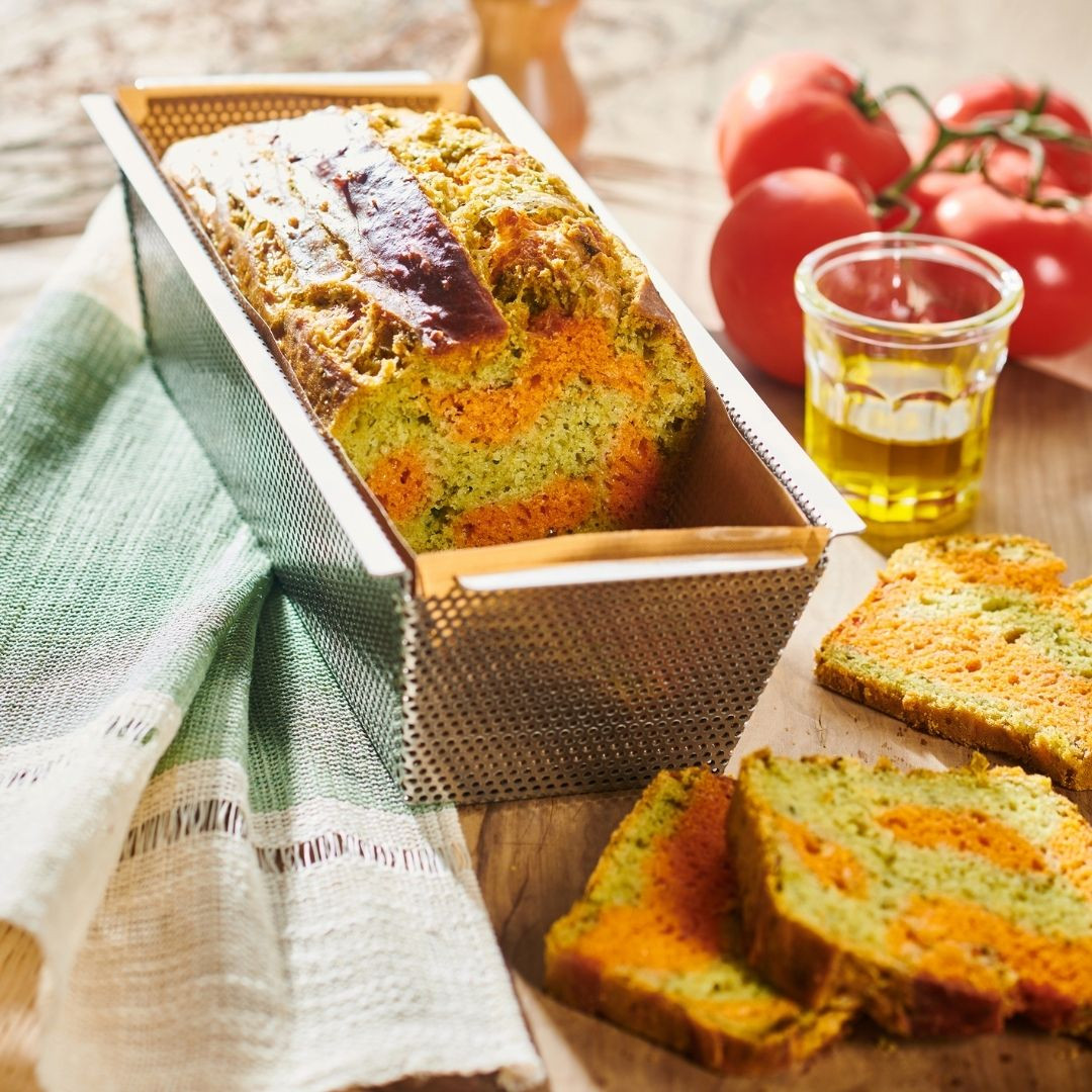 Rectangular cake mold with removable bottom - de Buyer