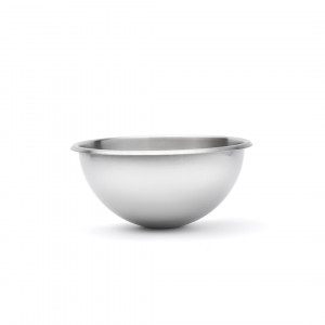 Stainless steel hemispherical bowl Ø24cm round opened edge - de Buyer