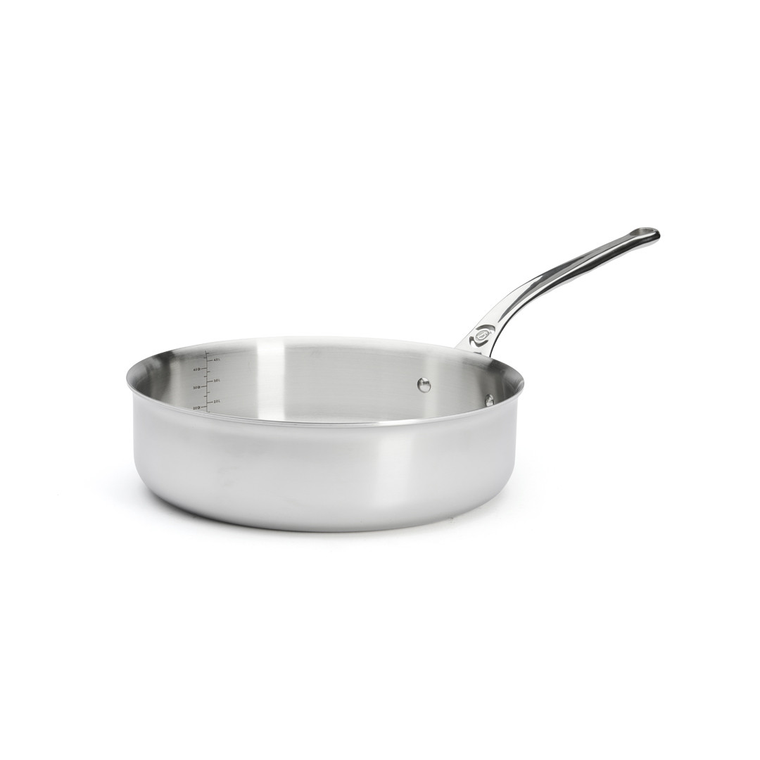 Stainless steel straight sauté-pan AFFINITY Ø28cm - de Buyer