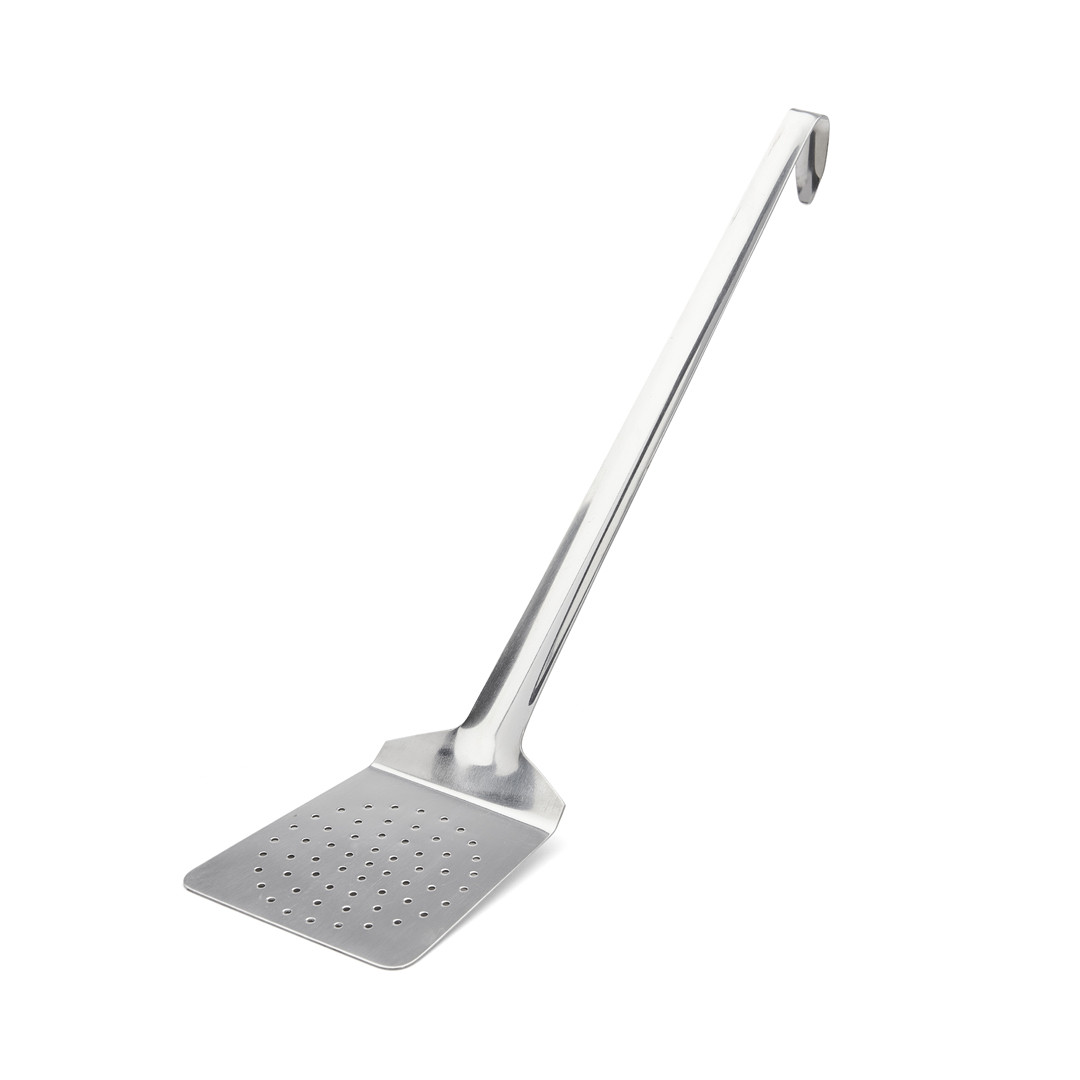 Stainless steel one-piece perforated spatula 37,5cm - de Buyer