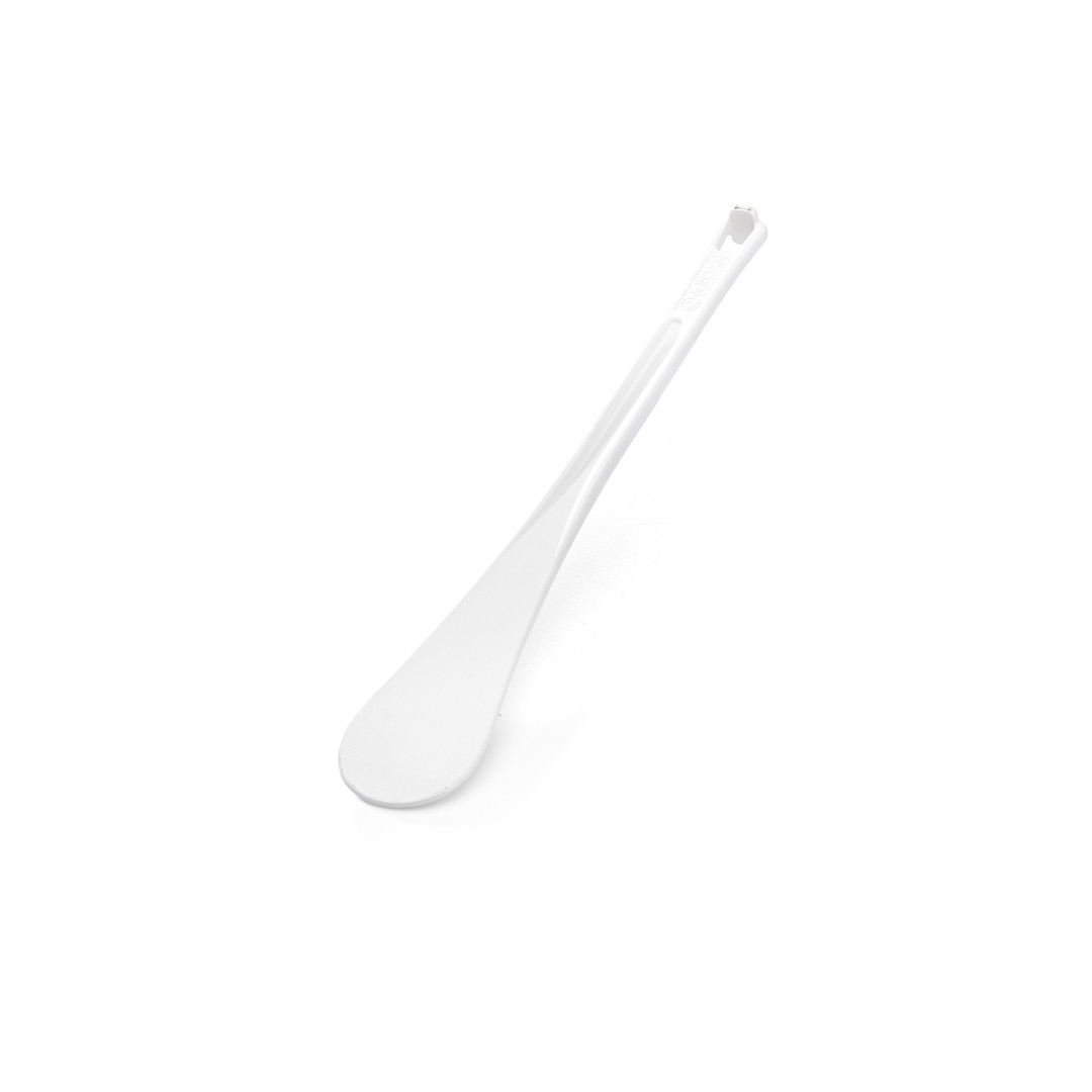 WHITE ROND SPATULA - 220°C, polyglass, lenght 35cm, Spatulas - De Buyer