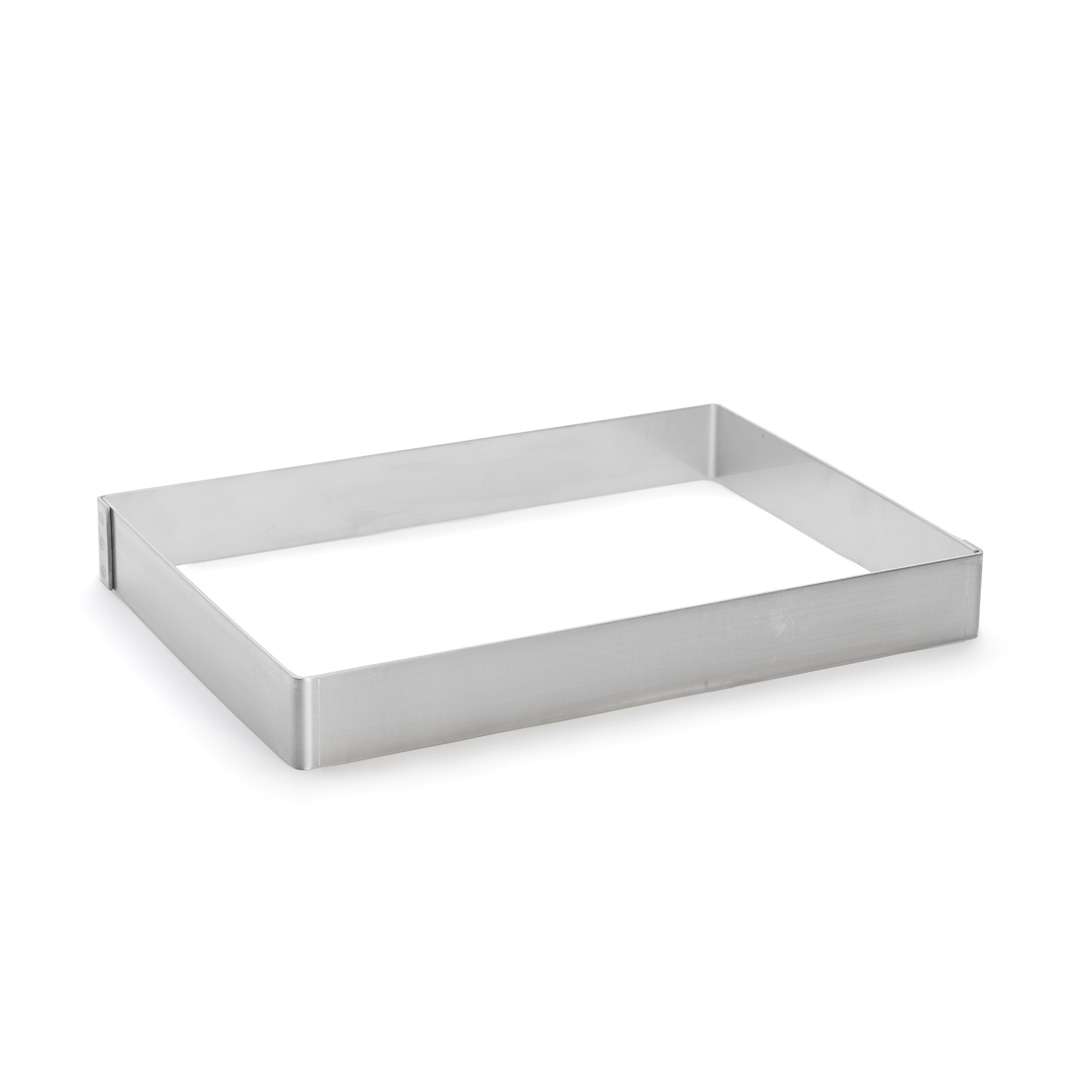 Stainless steel rectangular pastry frame 36x26x4,5cm - de Buyer