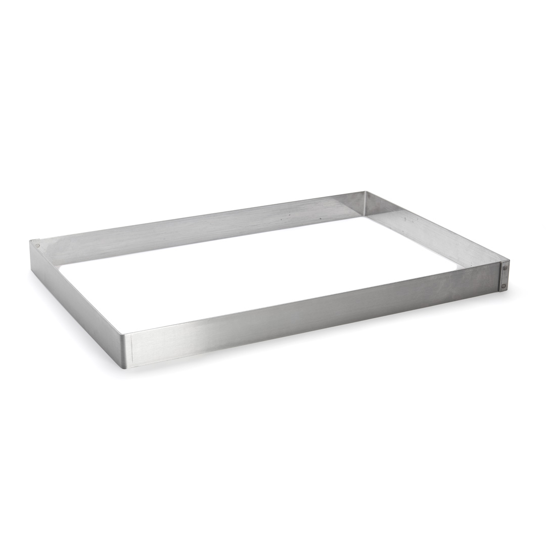 Rectangular pastry frame, stainless steel, stainless steel, 57x37x4,5cm ...
