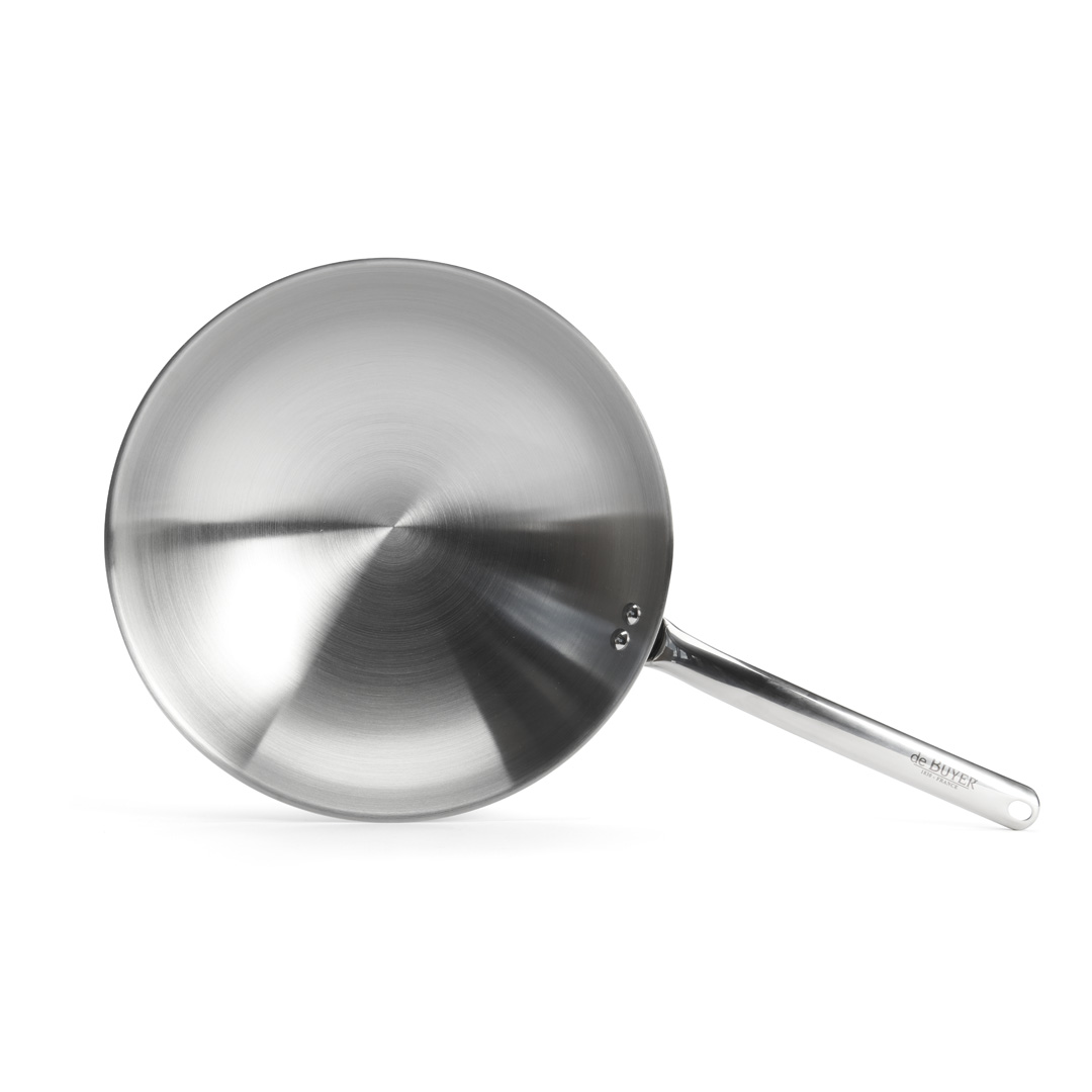 Wok inox Spécial plaque à induction pour woks Ø36cm - de Buyer