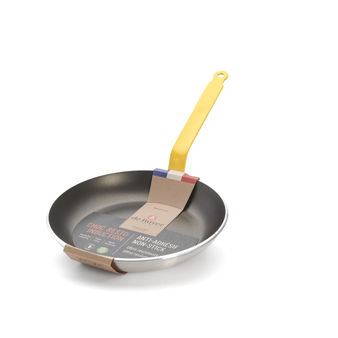 Non-stick frypan CHOC RESTO INDUCTION yellow - de Buyer
