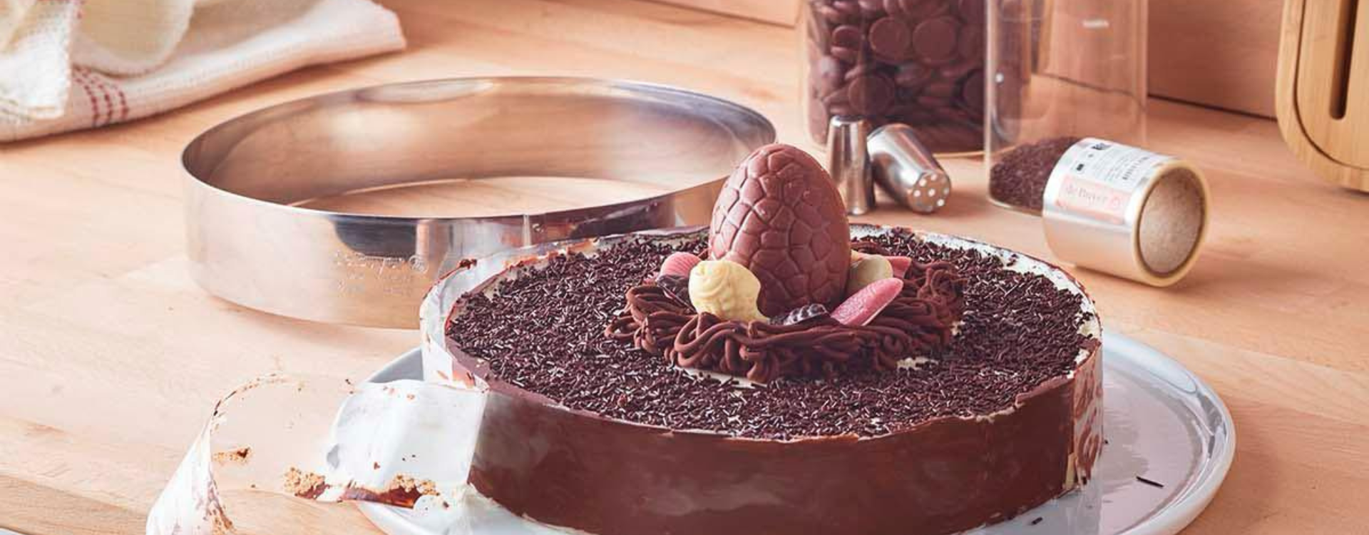 Easter chocolate passion entremets